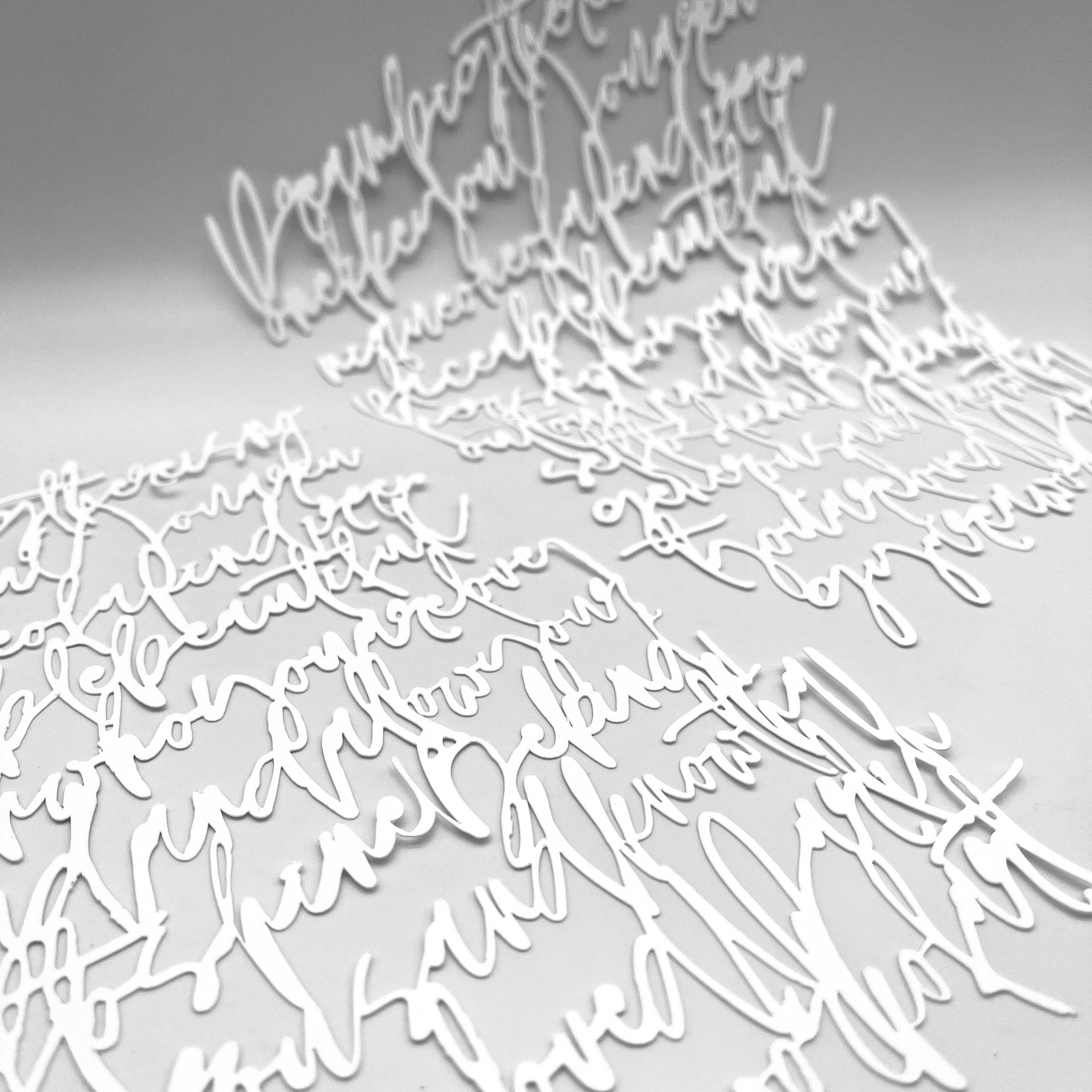 Dream Big Poem Script Stencil | Mixed Media Mask, Gel Plate Printing - Etsy