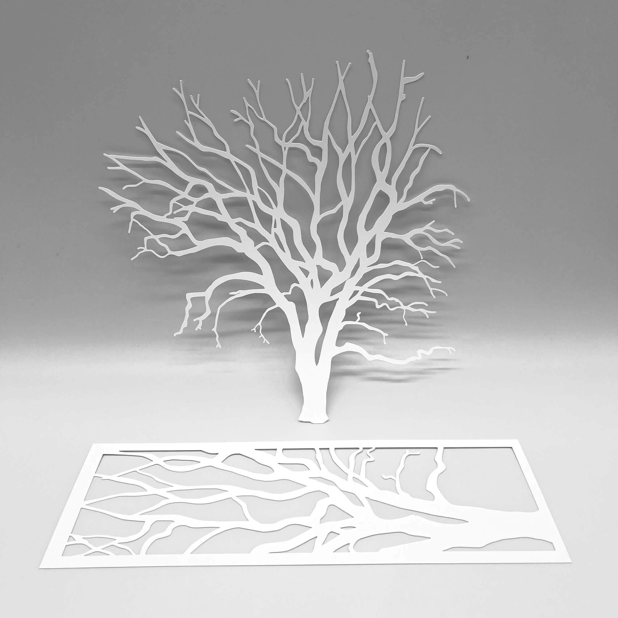 Lucas Valley Oak Tree Stencil Set | for Gel Printing, Clay & Texture - Etsy