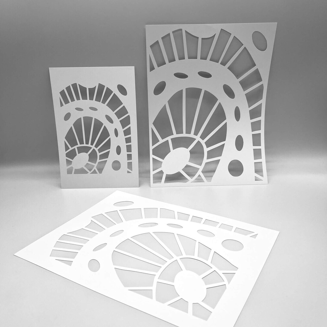 STENCILS | Pathways | Created by Eddie Reyes | Ideal for Gel Plate ...