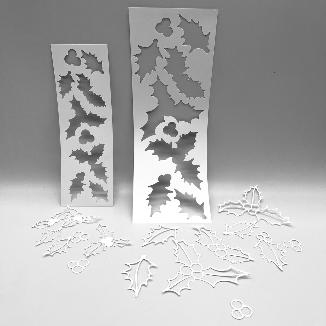 STENCILS | Good Golly It's Holly | Mixed Media by Ceri Griffiths ...