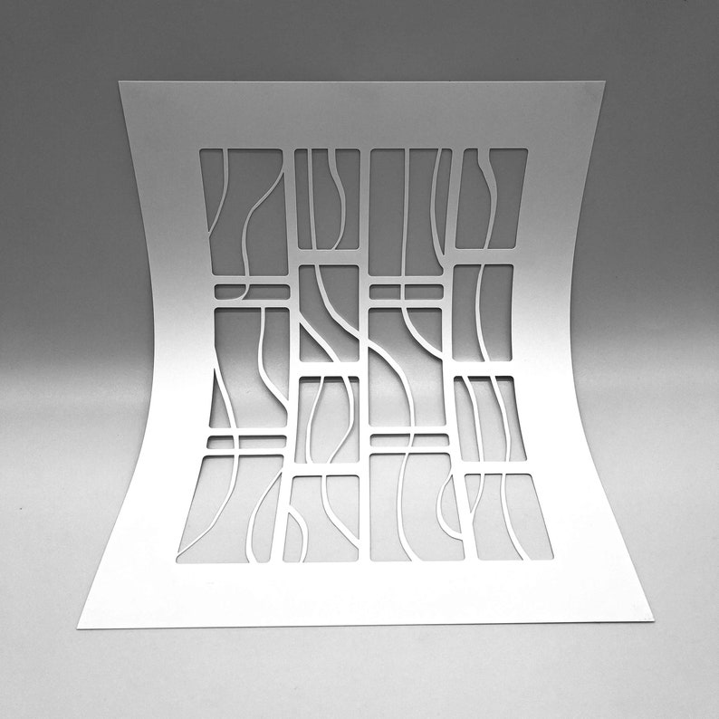 STENCILS | Wavy Windows | Two Styles and Sizes | Mixed Media - Etsy