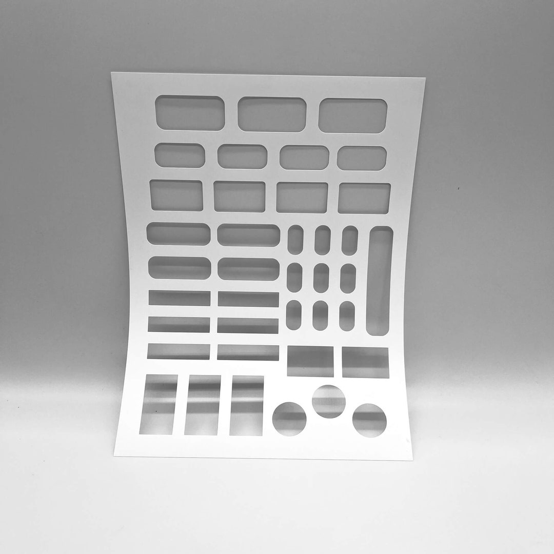 STENCIL | Arty Labels | Mixed Media by CERI | Ideal for Gel Plate ...