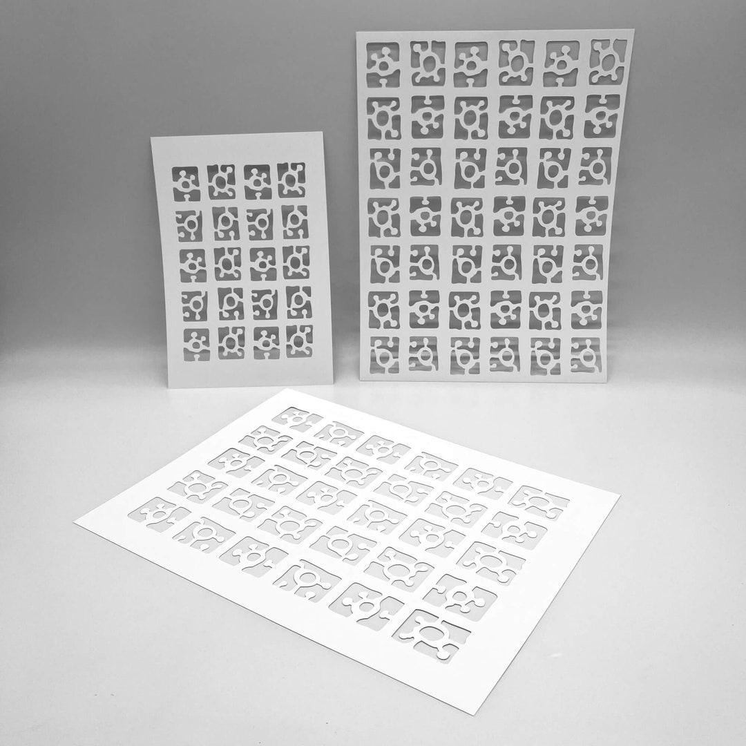 STENCILS | Doodad Boxes | Mixed Media by FRAN | Ideal for Gel Plate ...
