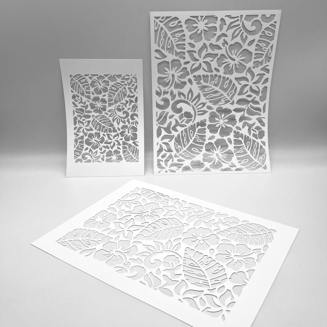 STENCIL | Aloha | Mixed Media by RHONDA | Ideal for Gel Plate Printing ...