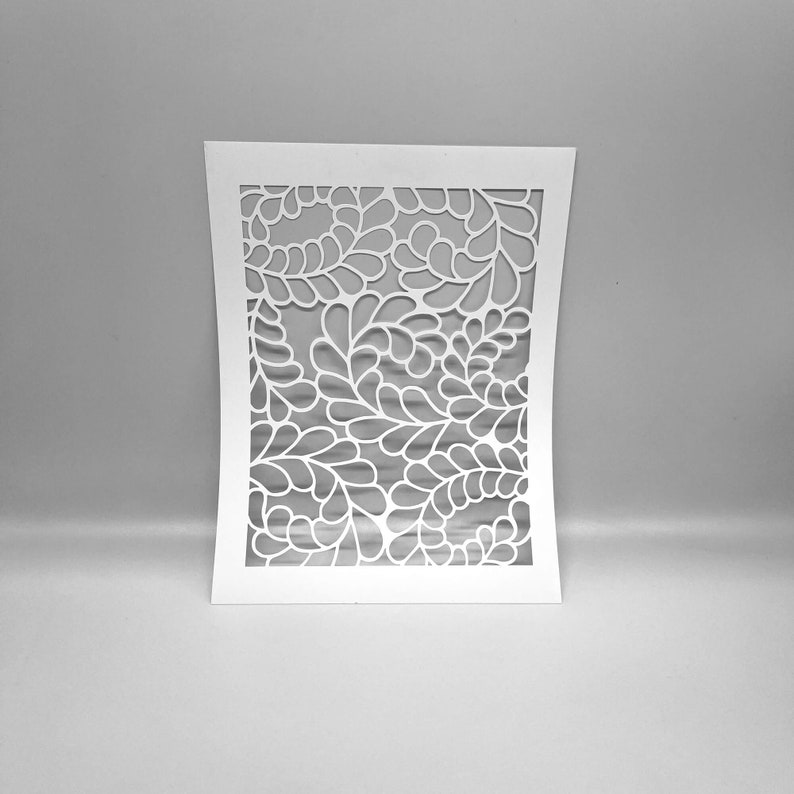 STENCIL | Fern Fronds | Mixed Media by RHONDA | Ideal for Gel Plate ...