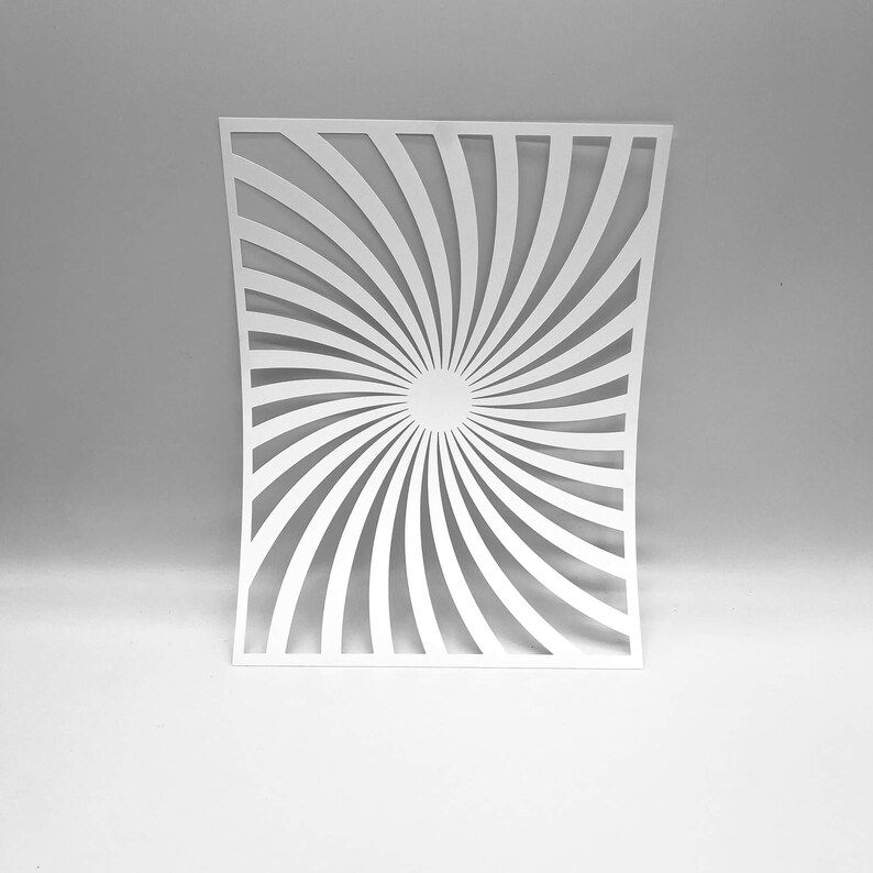 Zone Spiral Stencil | Gel Plate Printing, Mixed Media - Etsy