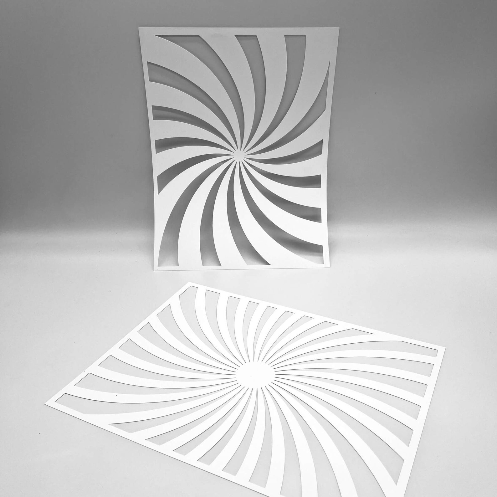 Zone Spiral Stencil | Gel Plate Printing, Mixed Media - Etsy