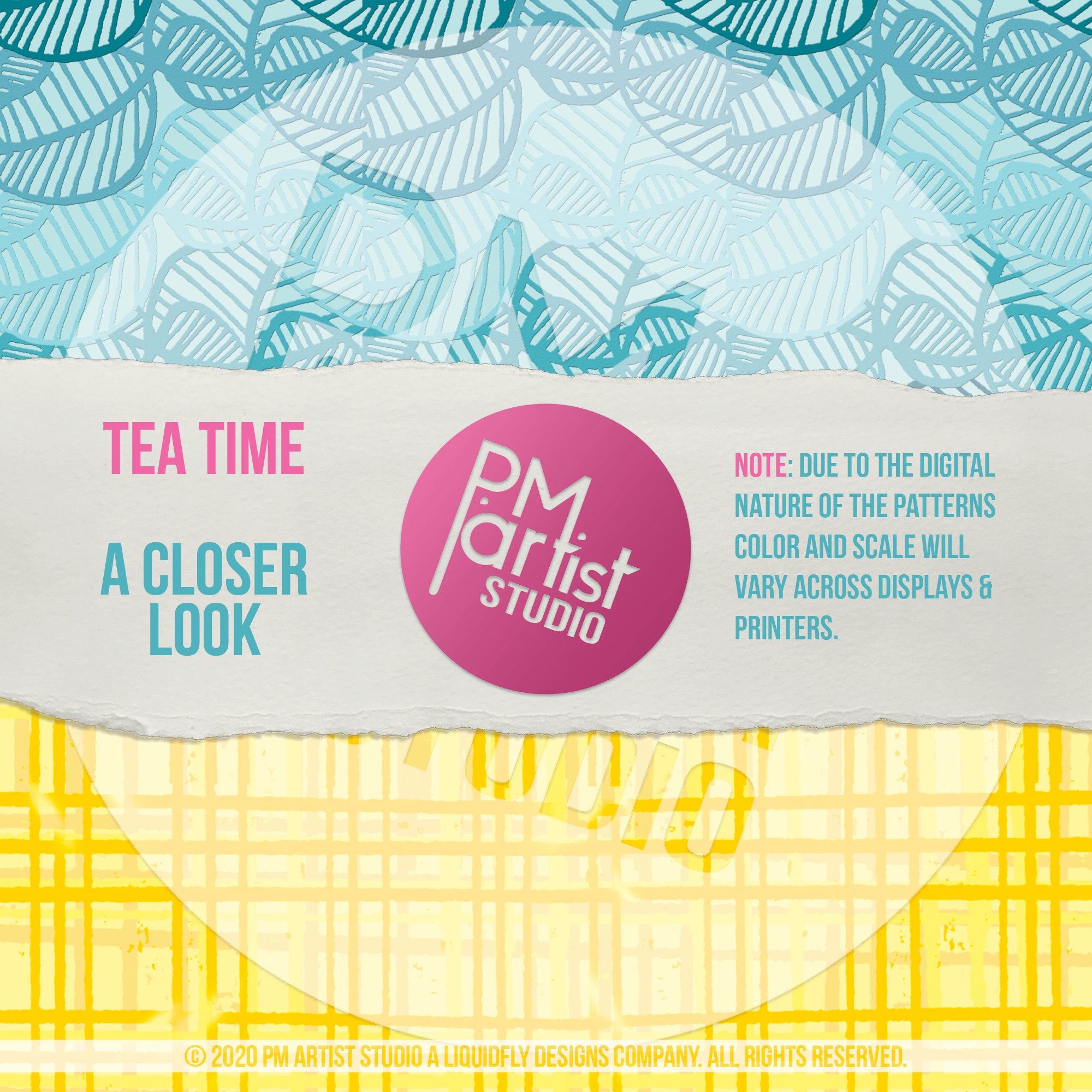DIGITAL PRINTABLE PAPER | Tea Time | Decorative Patterned Papers ...