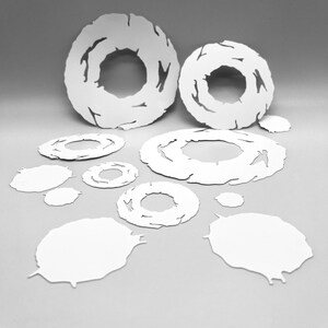 Dinged up Donuts Stencil Set | Mixed Media, Gel Plate Printing - Etsy