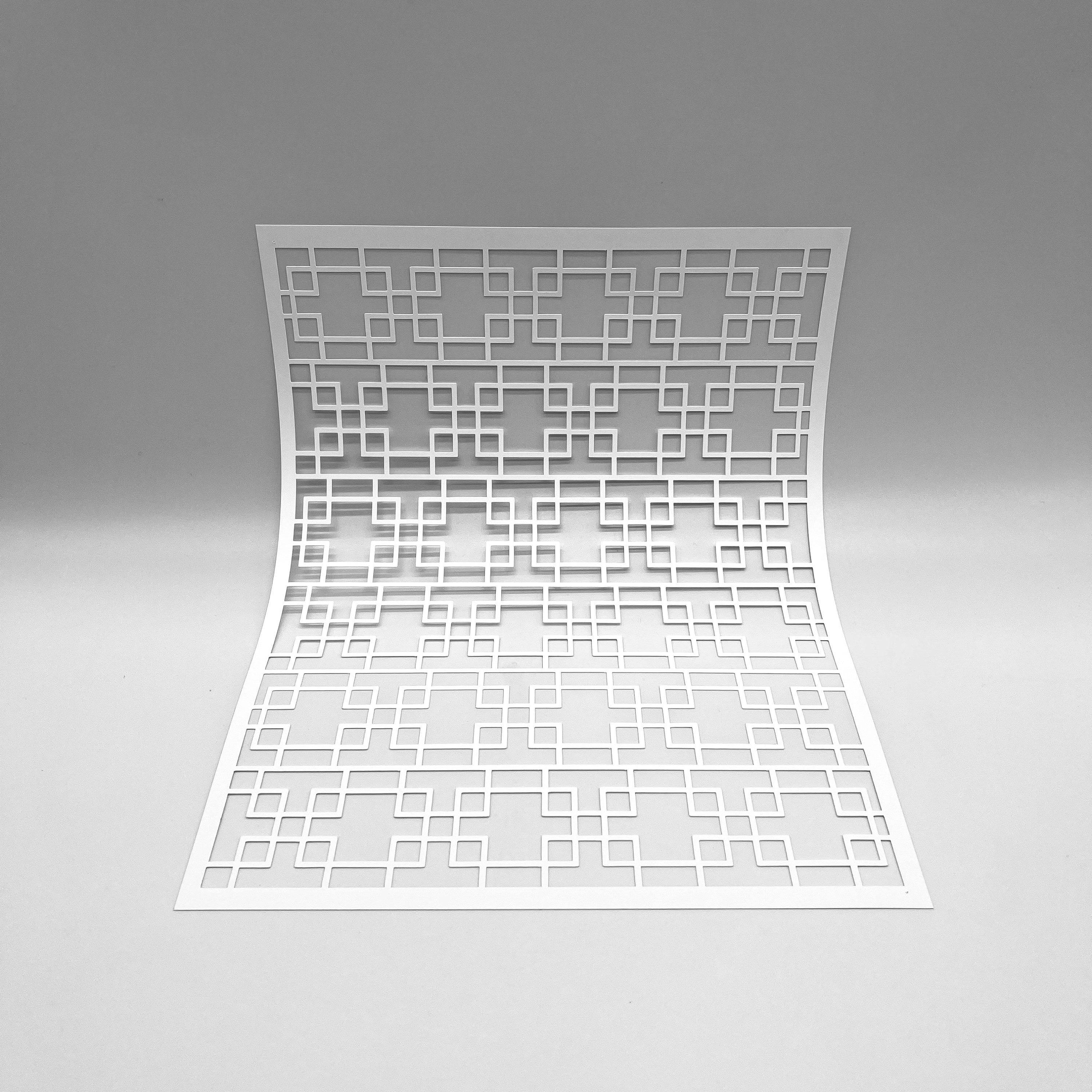 STENCILS Craftsman Rectangle Lattice Style 1 Mixed Media - Etsy