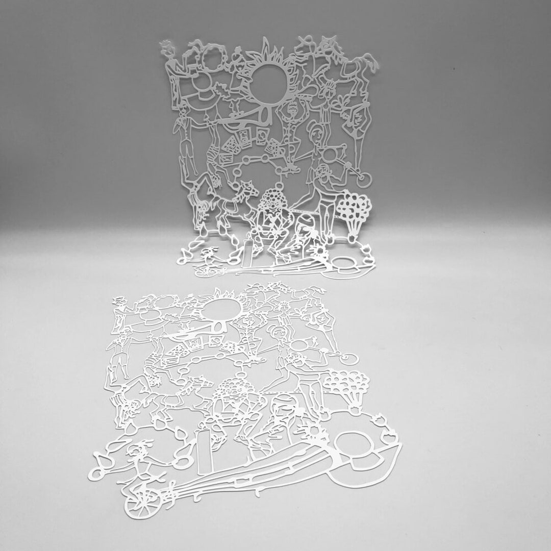 STENCILS | Carnival Attraction | Mixed Media by Myriam Wulf | Ideal for ...