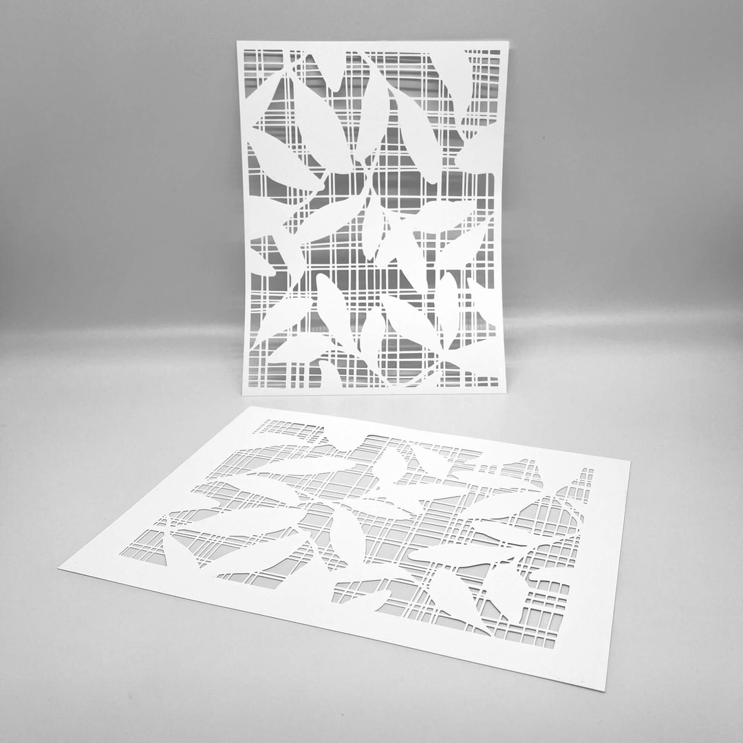 STENCILS | Magnolia Shadows | Created by Darcy Sanders | Ideal for Gel ...