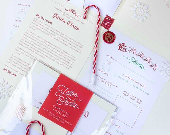 Letter to Santa Complete Kit Letter TO and FROM Santa Kids - Etsy