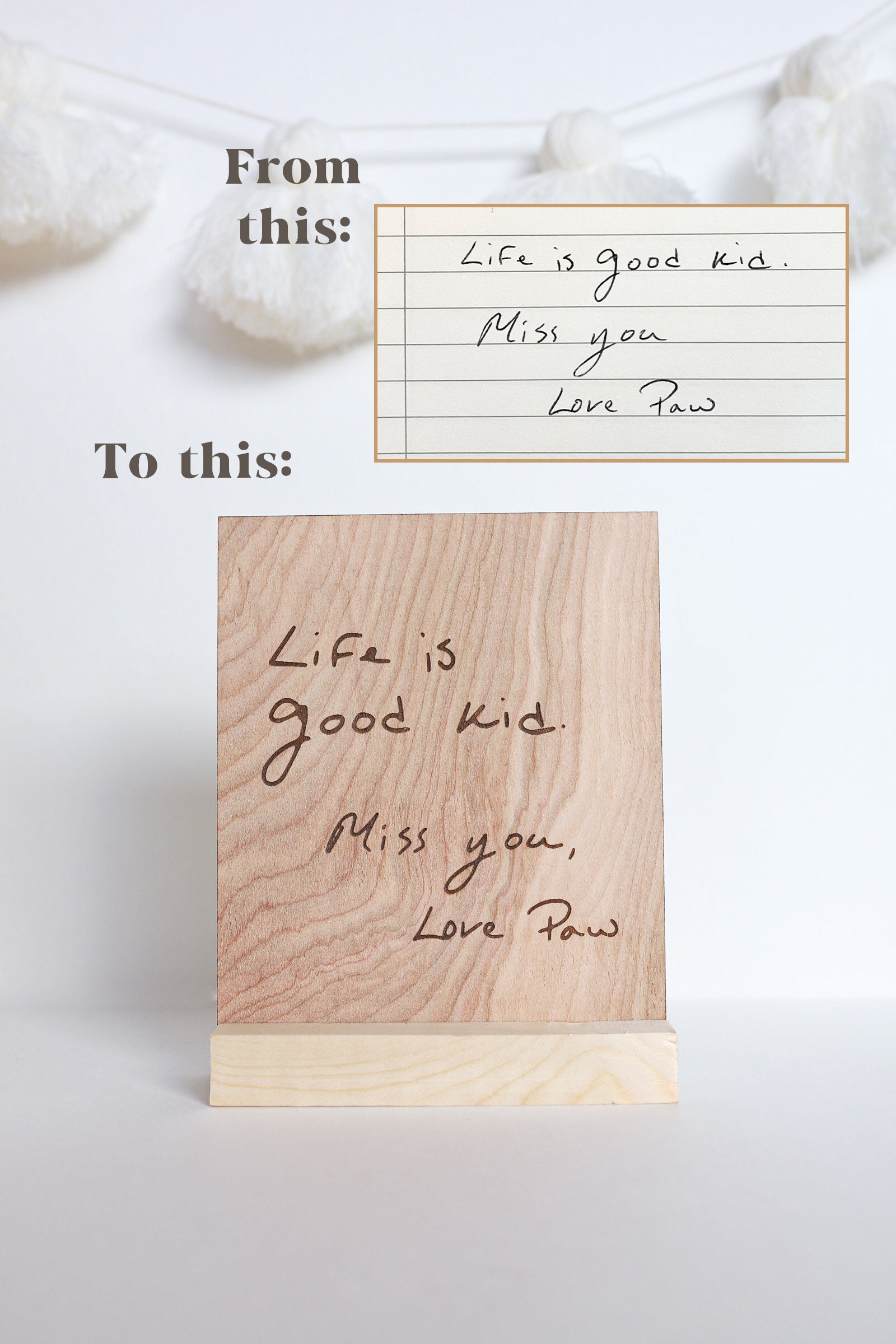 Handwritten Note Sign - Etsy