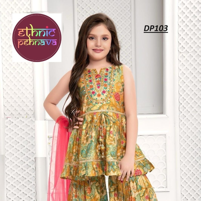 Girls Sharara Years - Etsy