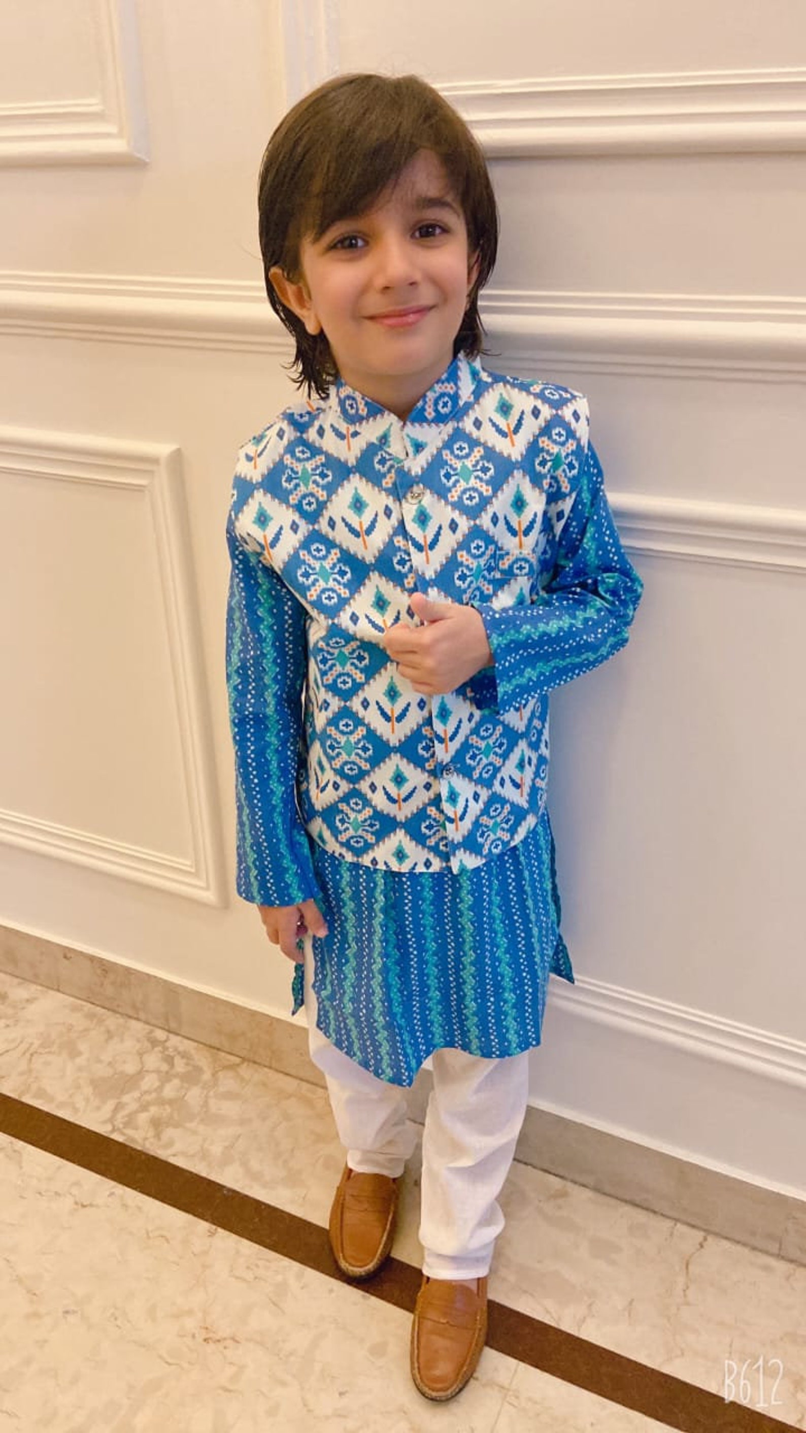 Boys Kurta & Vest Coat Set/kurta Set/cotton Kurta Set/festival - Etsy