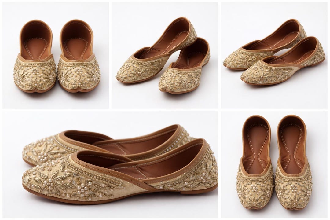 Women's Jutti /pearl Embroidered Handcrafted Jutti for Kids/girls Jutti ...