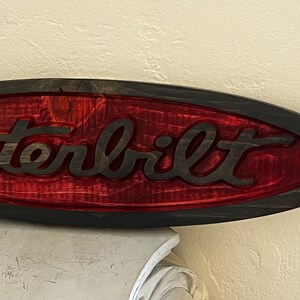 Custom Carved Peterbilt Sign - Etsy