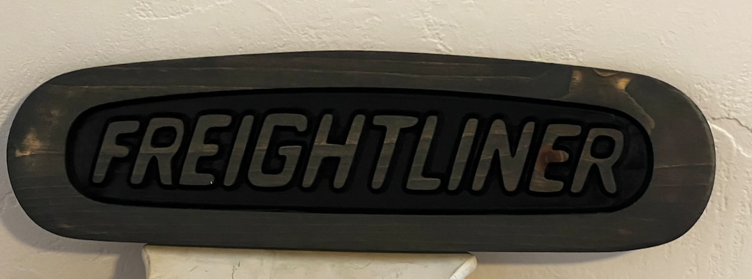 Custom Carved Freightliner Sign - Etsy