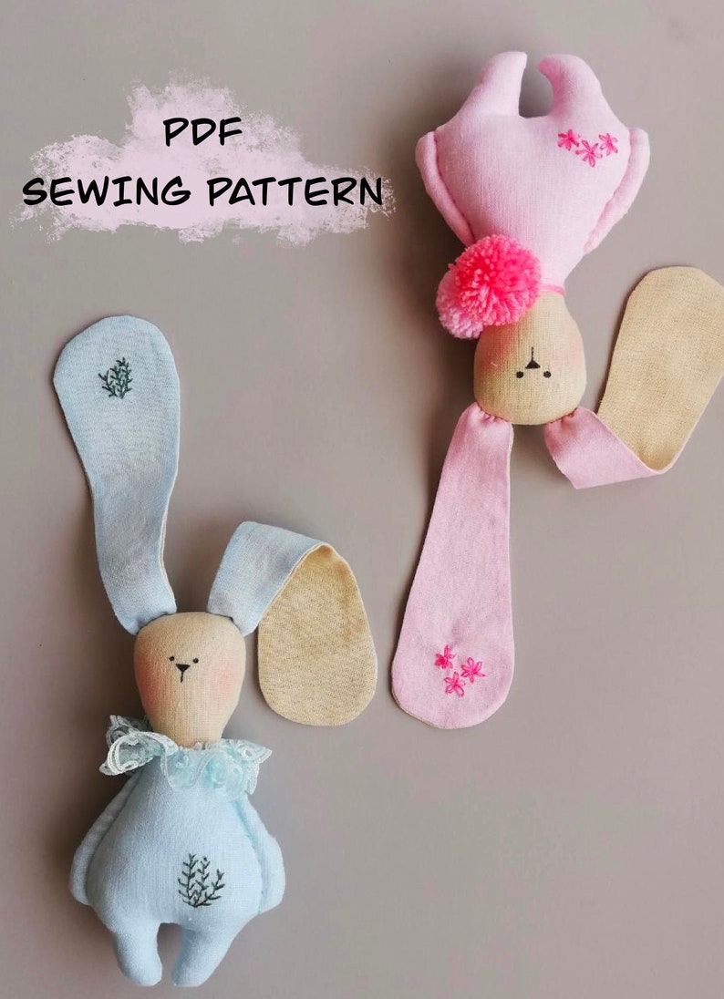Cuddly Rabbit Toy Sewing Pattern PDF Download for Fun and - Etsy