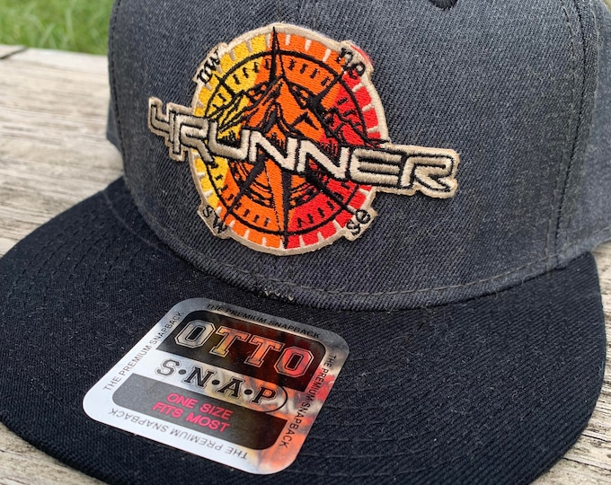 4runner Compass Cap-flat Bill Dark Heather Gray - Etsy