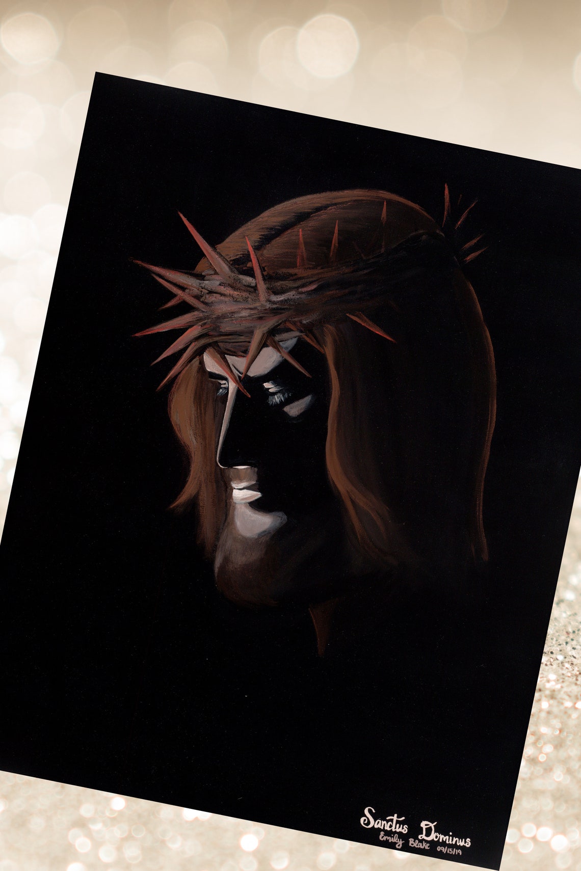 Crown of Thorns Sanctus Dominus holy Lord 8x10 - Etsy