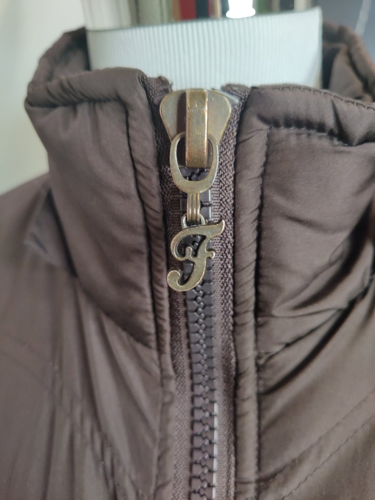 Vintage Fubu Puffer Jacket Dark Brown Winter Coat 90s Y2K Gold ...