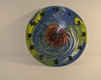 Vibrant Primary Colors Abstract Art Wall Clock - Etsy