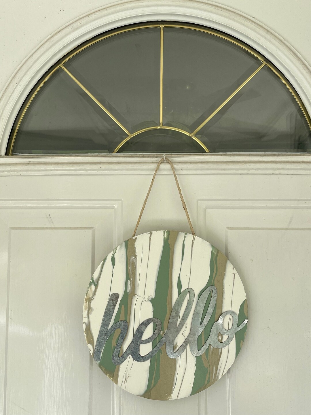 Hello Door Sign, Welcome Sign, Modern, Farmhouse - Etsy