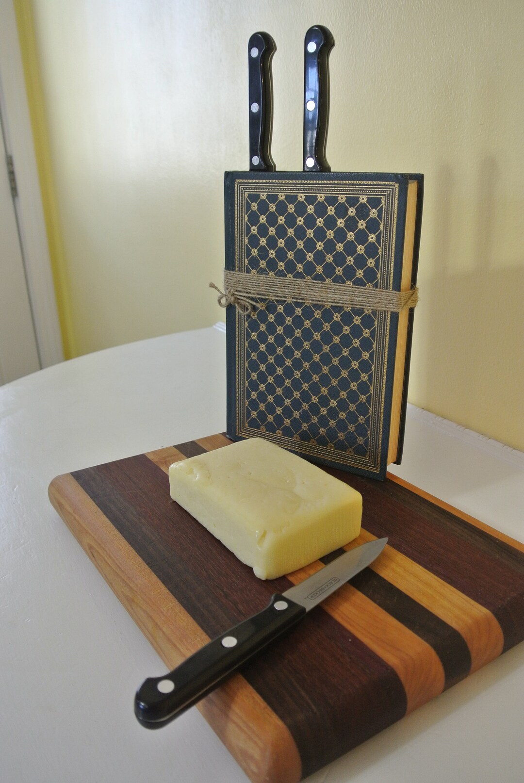 Vintage Book Knife Block - Etsy