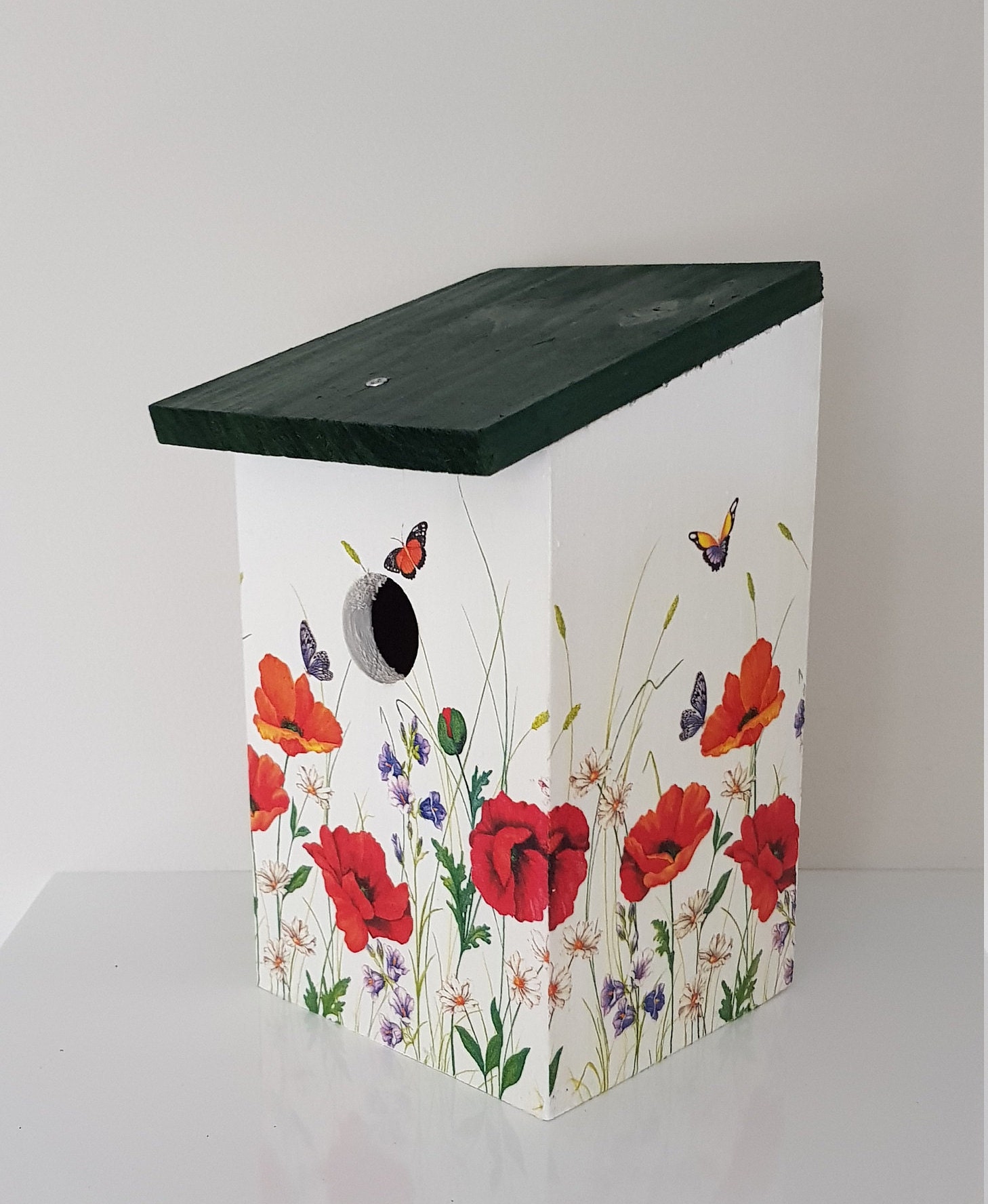 MORE DESIGNS Hand Decorated Bird Boxes Robin/fox/bee/butterfly - Etsy UK