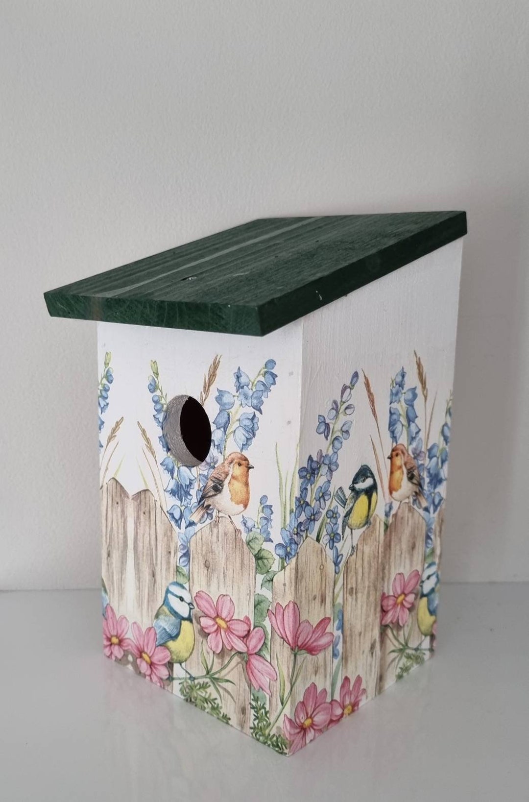 MORE DESIGNS Hand Decorated Bird Boxes Robin/fox/bee/butterfly - Etsy UK