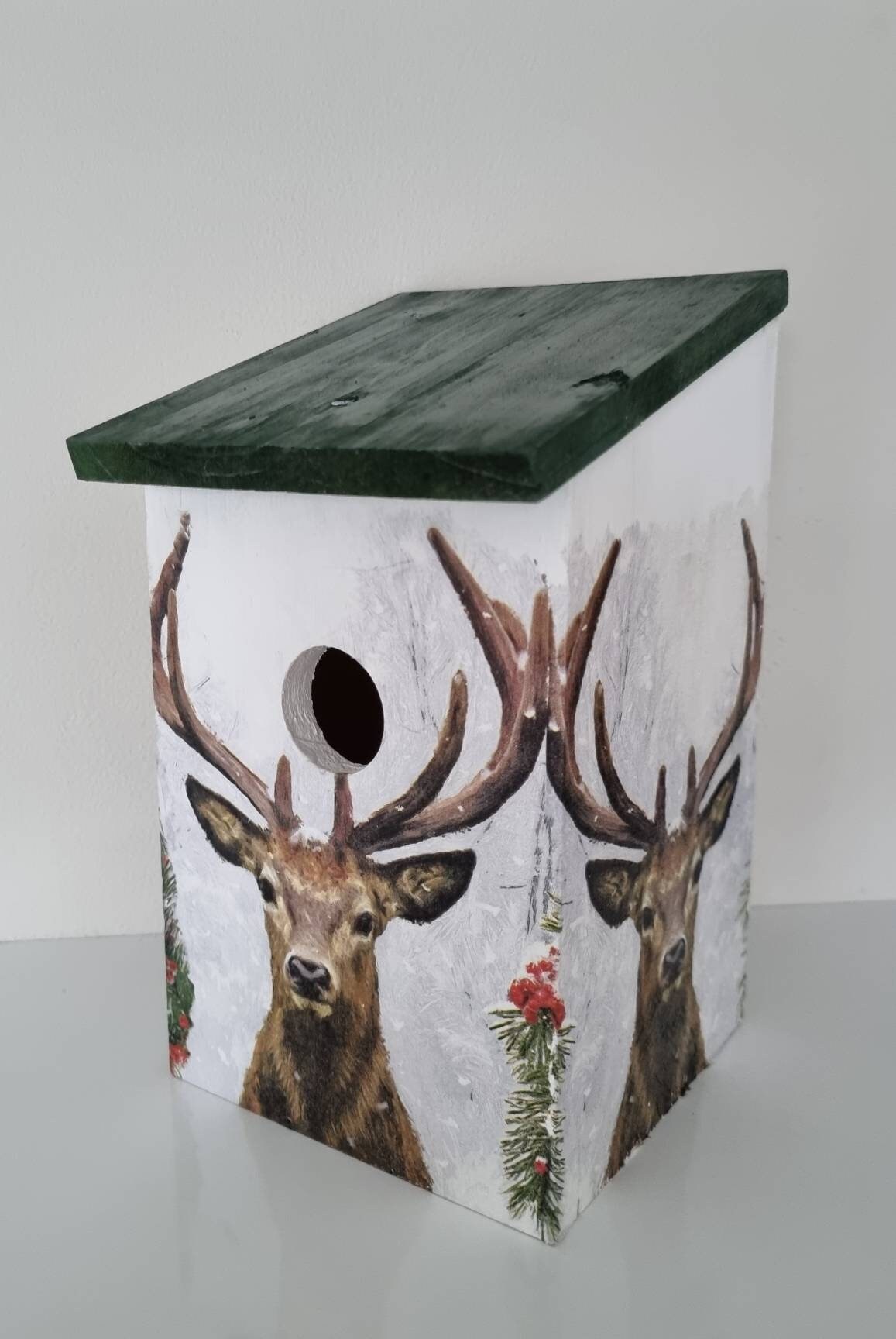MORE DESIGNS Hand Decorated Bird Boxes/rabbit Flowers/hedgehog/stag - Etsy