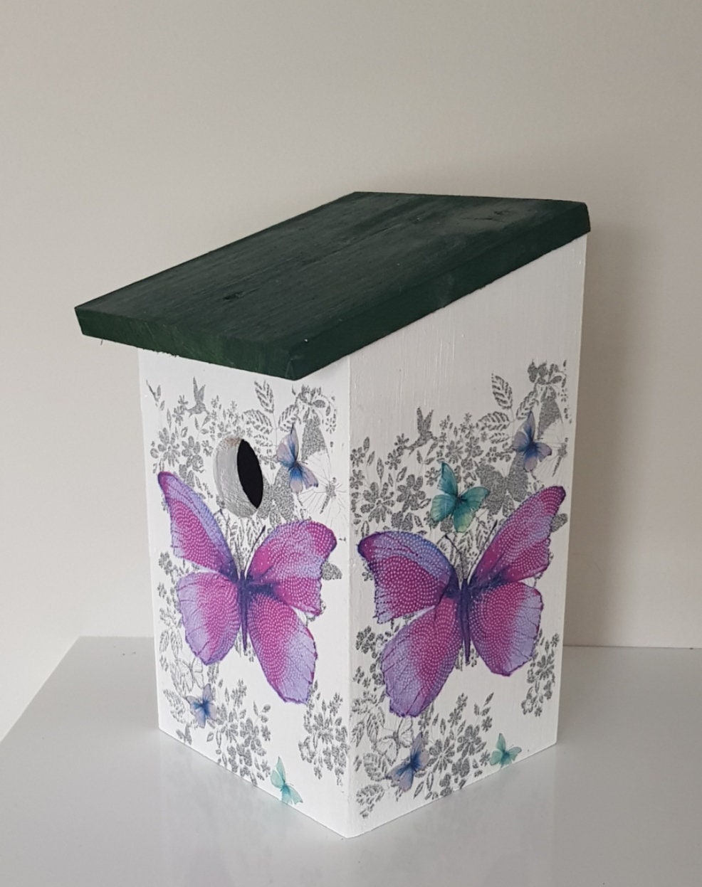 MORE DESIGNS Hand Decorated Bird Boxes Robin/fox/bee/butterfly - Etsy UK