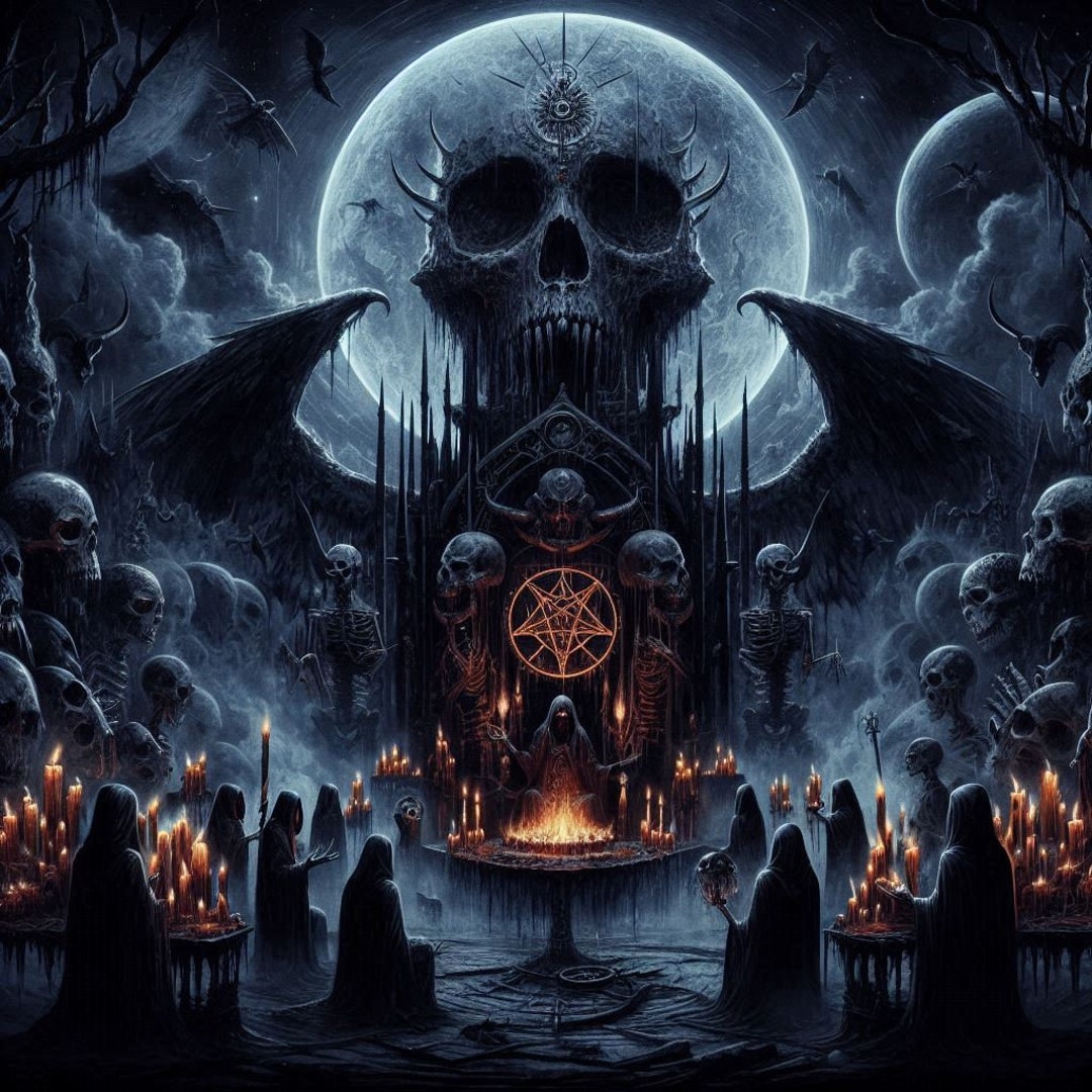 INFERNAL REALM ......dark Forbidden Satanic Full Moon Ceremony - Etsy