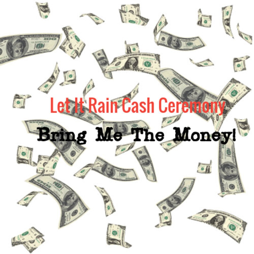 Let It Rain Cash Ceremony! - Etsy