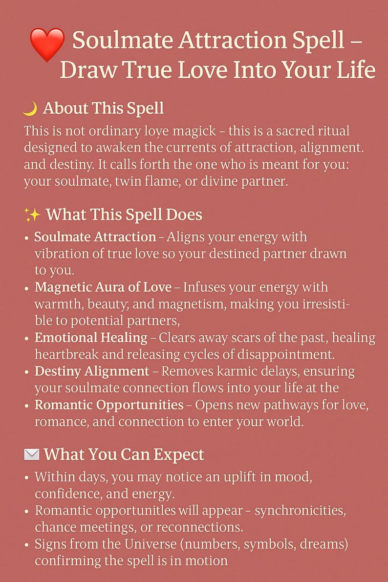 Soulmate Attraction Infusion– Draw True Love Into Your Life - Etsy