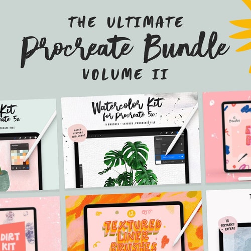 Procreate Bundle II Procreate Brush Bundle Gouache Brushes - Etsy
