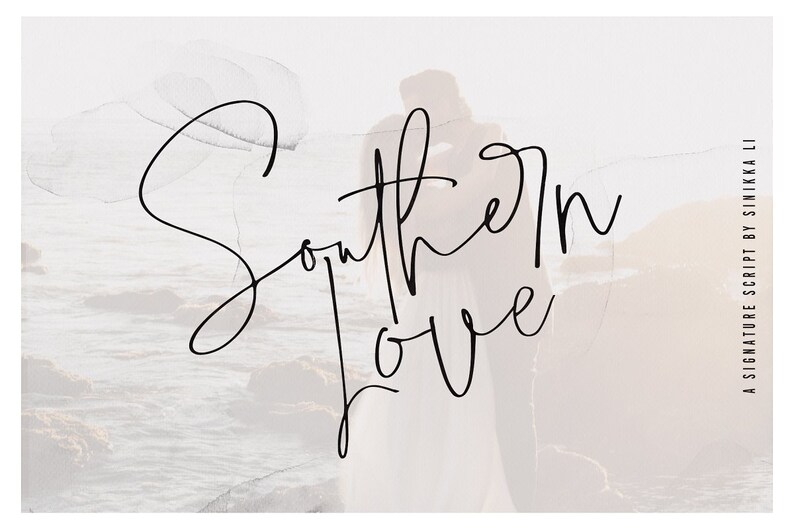 Southern Love Signature Script Font Calligraphy Font - Etsy