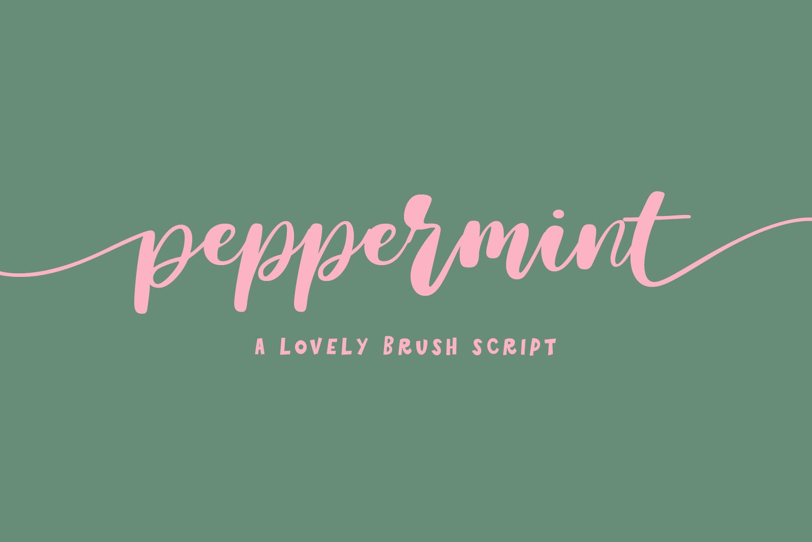 Peppermint Script Font Handwritten Font Display Font - Etsy UK