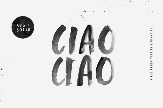 Ciao Ciao Handwritten SVG Font Calligraphy Font Signature - Etsy
