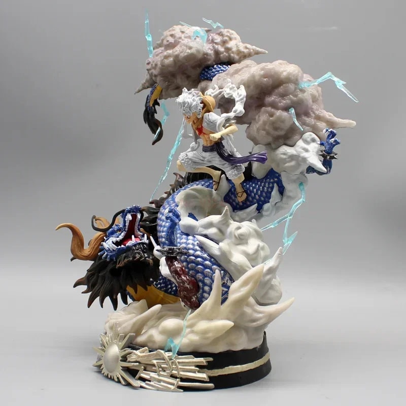 Gear 5 Luffy Vs Kaido Figurine, One Piece Wano Onigashima, Anime ...
