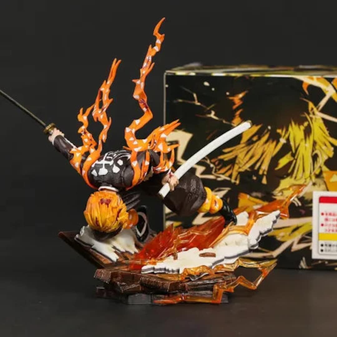 Zenitsu Figurines Demon Slayer Kimetsu No Yaiba Figure Anime - Etsy