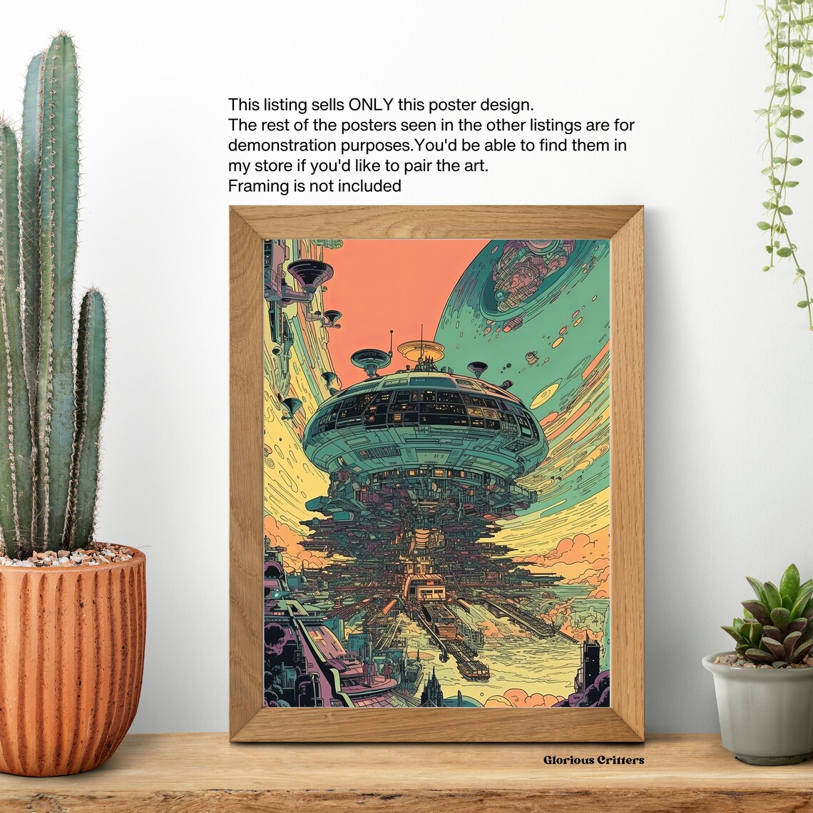 Space Art Vintage Space Nasa Cosmic Art retro Futuristic Retro Art ...