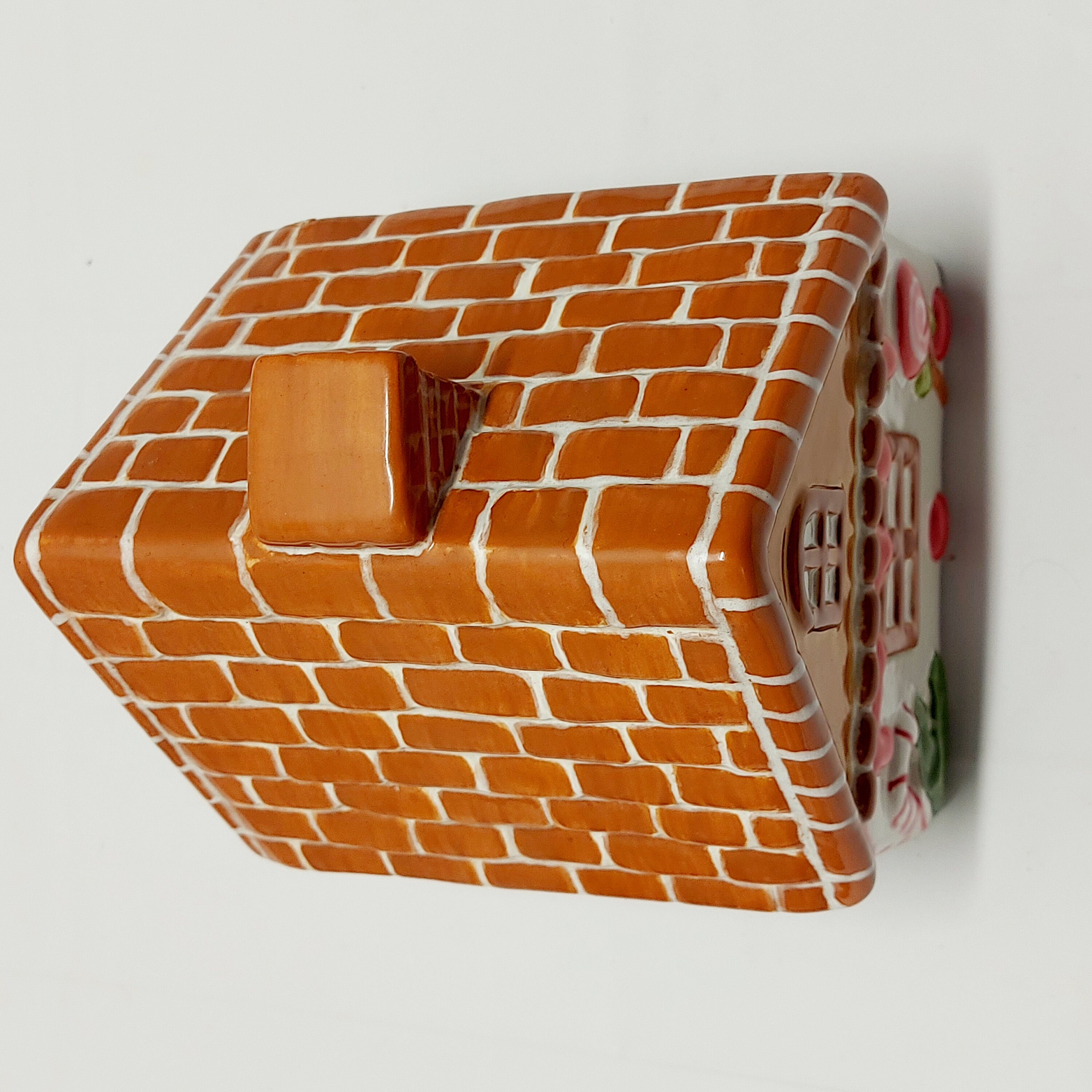 Gingerbread House Cookie Jar Vintage Candy Cane Gingerbread House ...