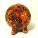 Piggy Bank Orange Animal Saving Money Box Sheep Coin Box Hand Painted ...