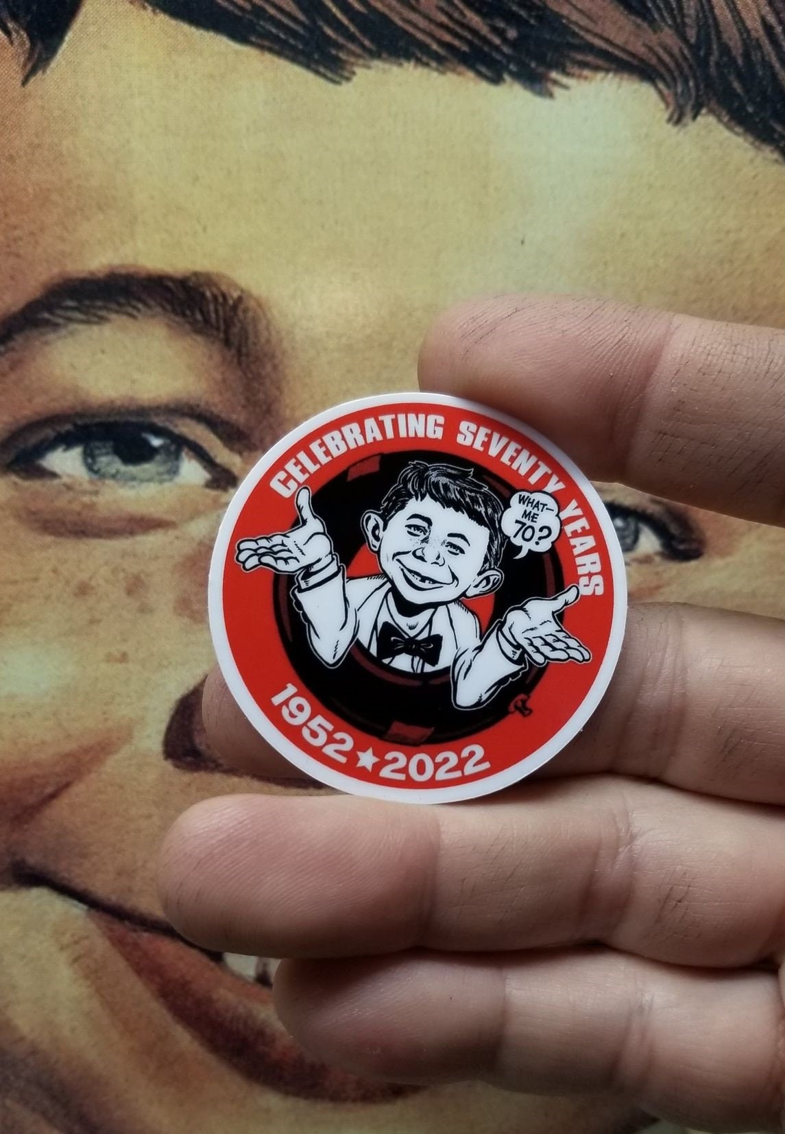 4 Sticker Pack MAD Magazine's Alfred E. Neuman Celebrating 70 Years ...