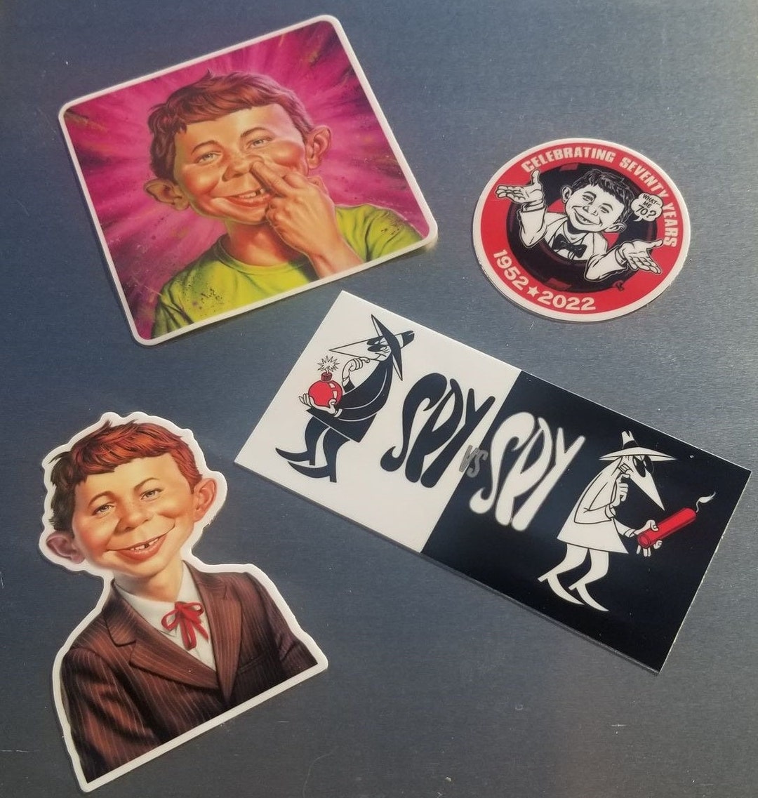 4 Sticker Pack! MAD Magazine's Alfred E. Neuman Celebrating 70 Years ...