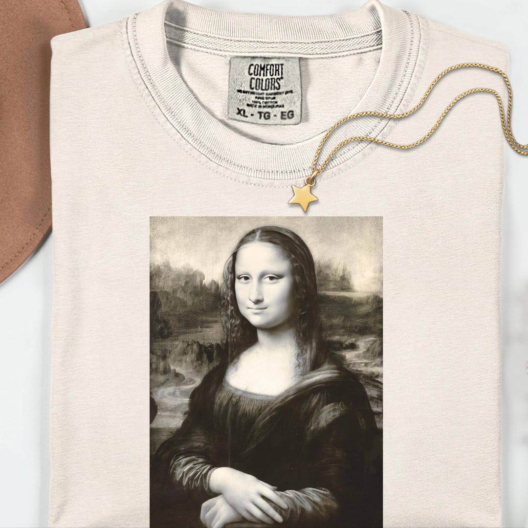 Mona Lisa Portrait Painting Art by Leonardo Da Vinci Unisex Garment ...