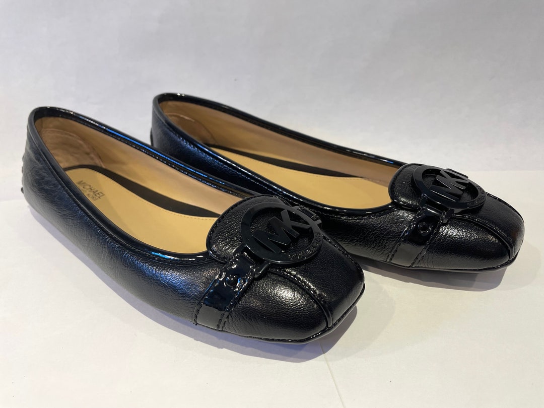 MK Black Patten Slip-ons, PRICE REDUCED! - Etsy